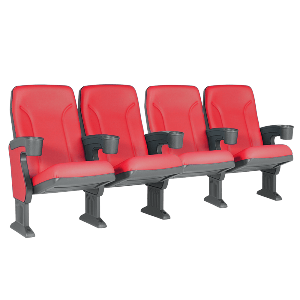 Argentina rød, 4 stole – Cinemaseats